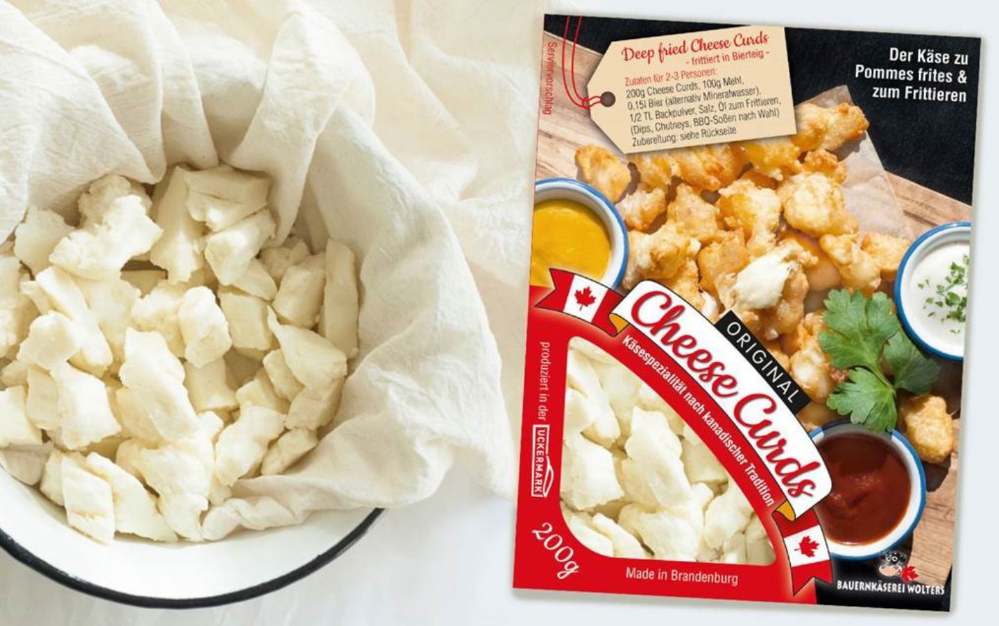 Poutine Cheese Curds Schale 200g: Q-Regio: Alles aus einer Hand!